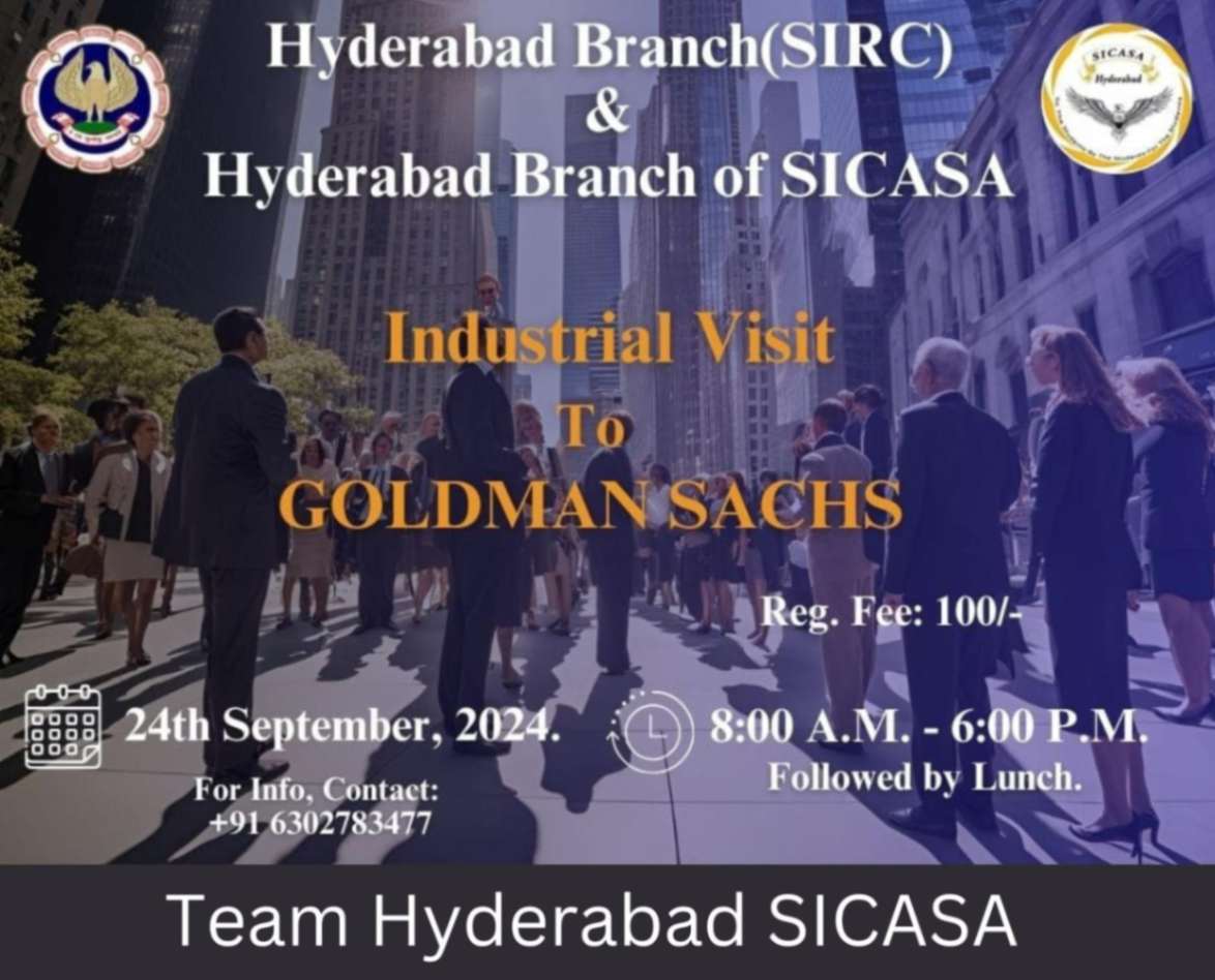 Event Details - Industrial Visit for CA Students - Hyderabad Branch of ...